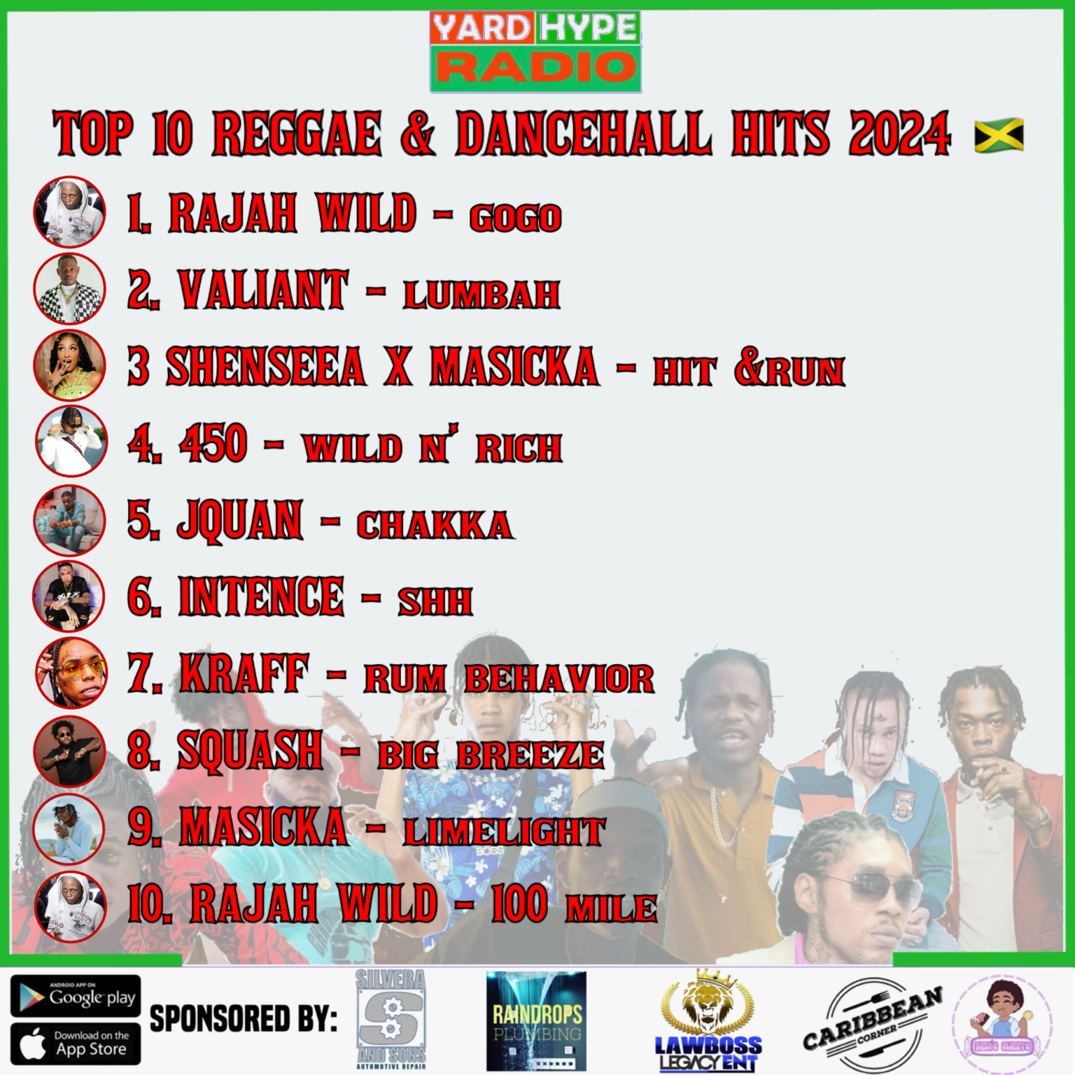 TOP 10 REGGAE & DANCEHALL HITS 2024